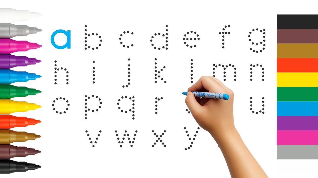 Let’s Trace abcd with Paint! 😍 | Super Fun Alphabet Learning Activity # ...