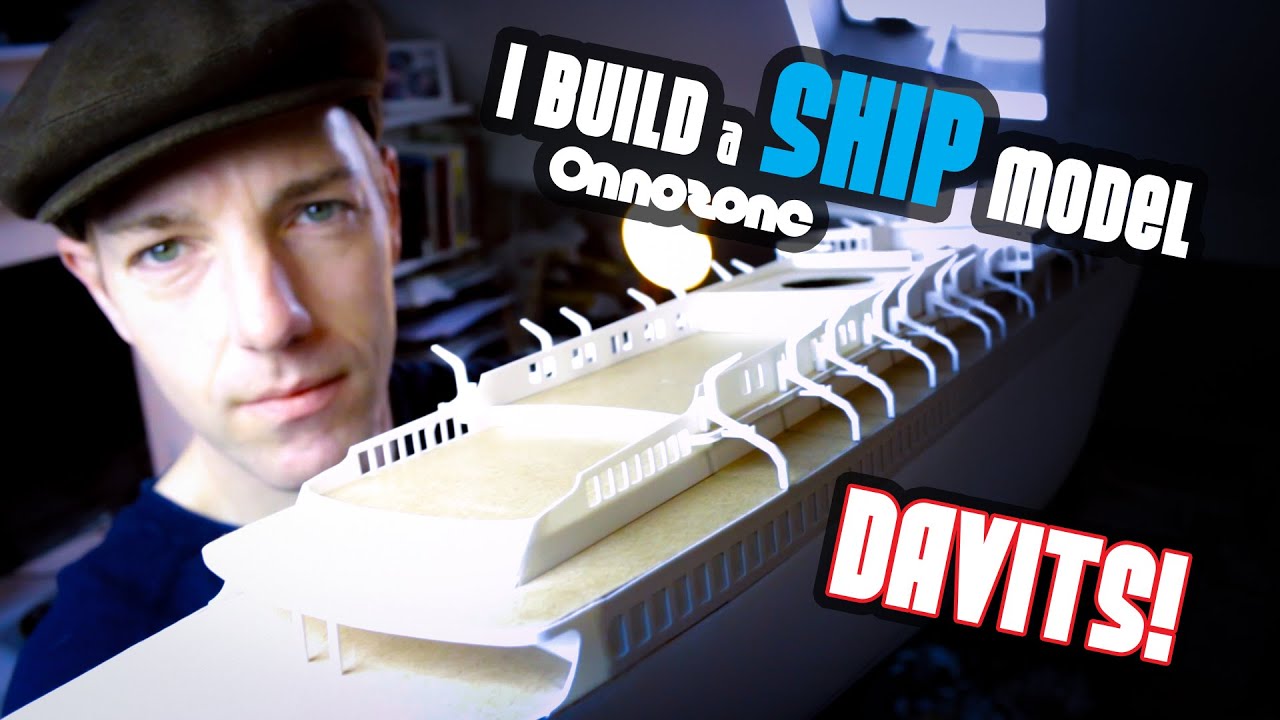 Ship model davits DIY - YouTube