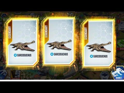 SARCOSUCHUS UNLOCKED II Jurassic World The Game II Dinosaurs Game - YouTube