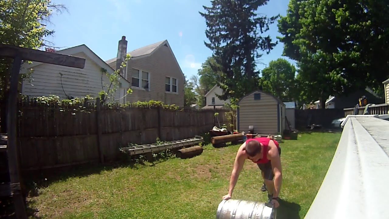 Keg Row & Roll w/Push-up! - YouTube