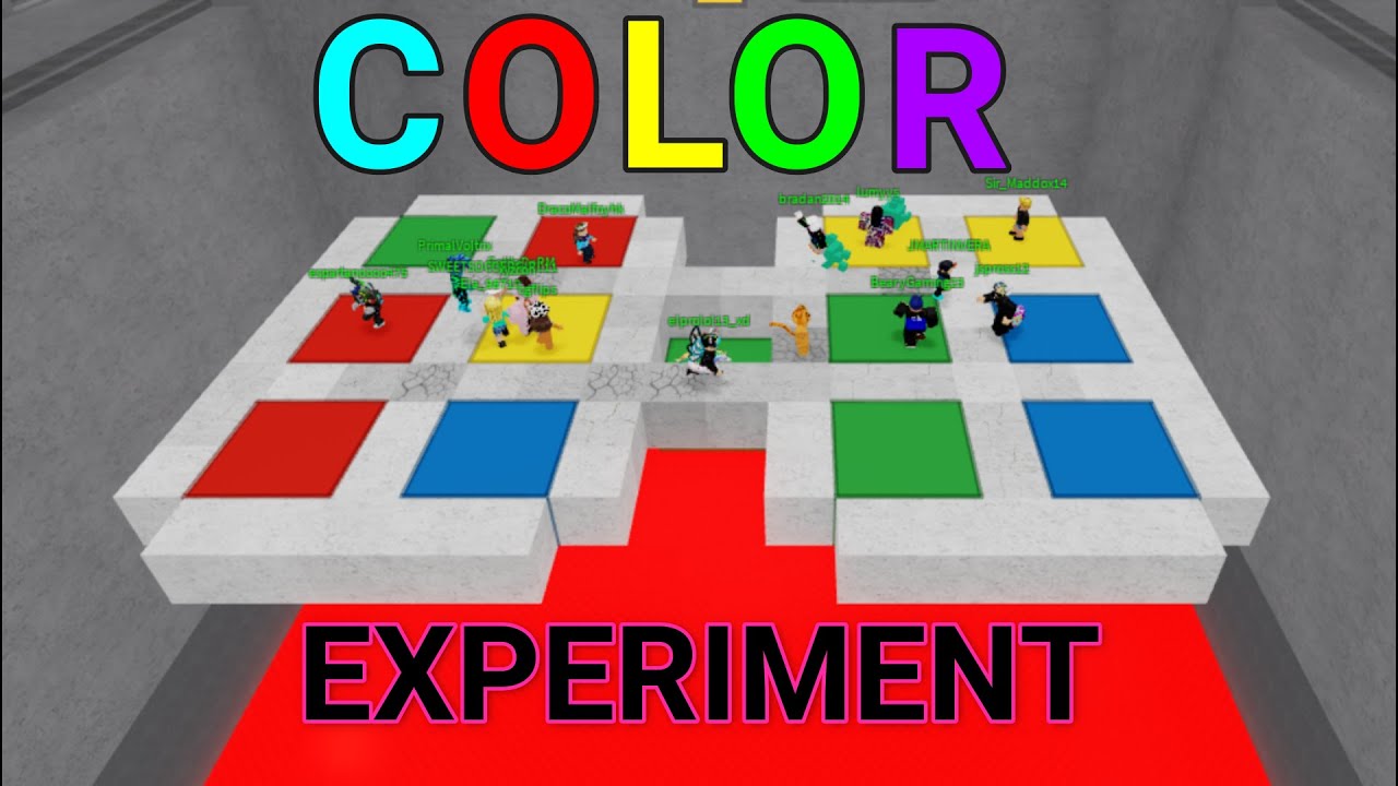 ROBLOX Color Experiment - YouTube