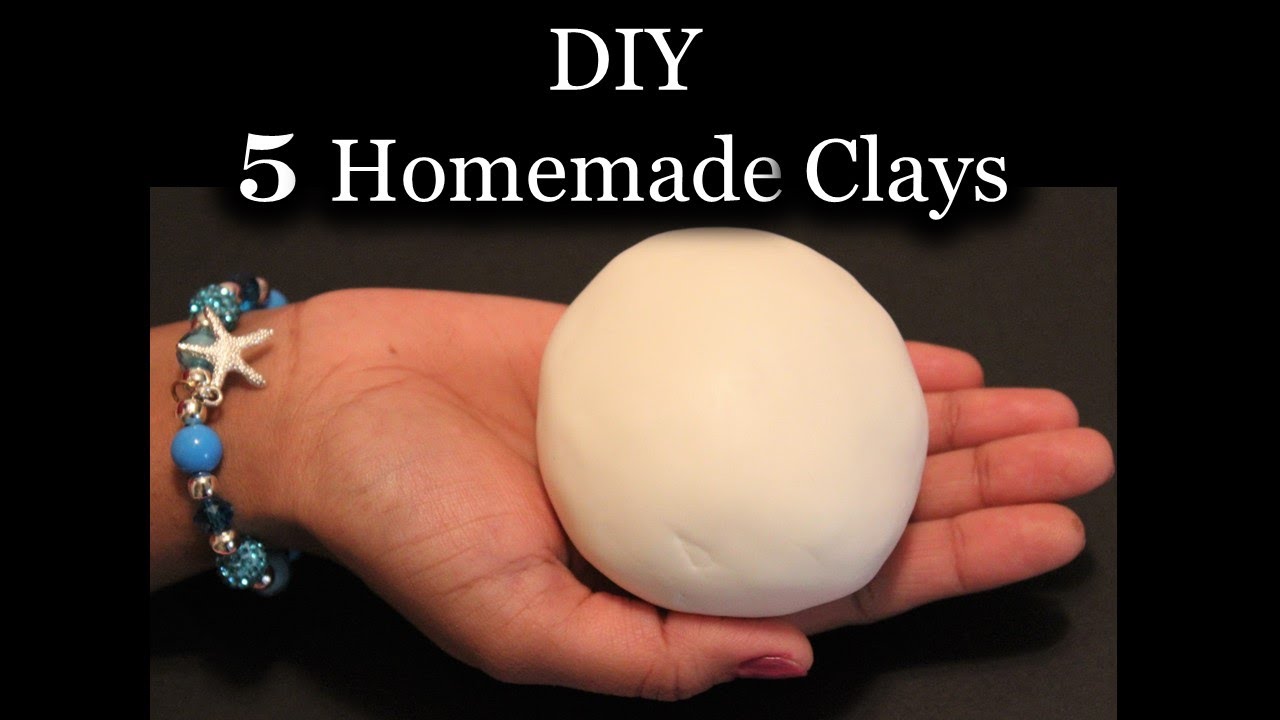 Stay Home DIY 5 Best Homemade Clay - YouTube