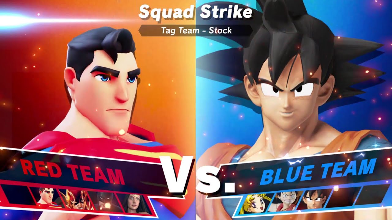 Team DC Comics vs Team Anime Squad Strike: SSBU Mods - YouTube