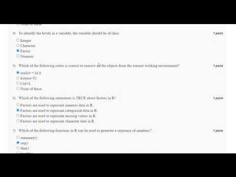 NPTEL: Advanced R Programming Week-7 1Assigment Answers - YouTube