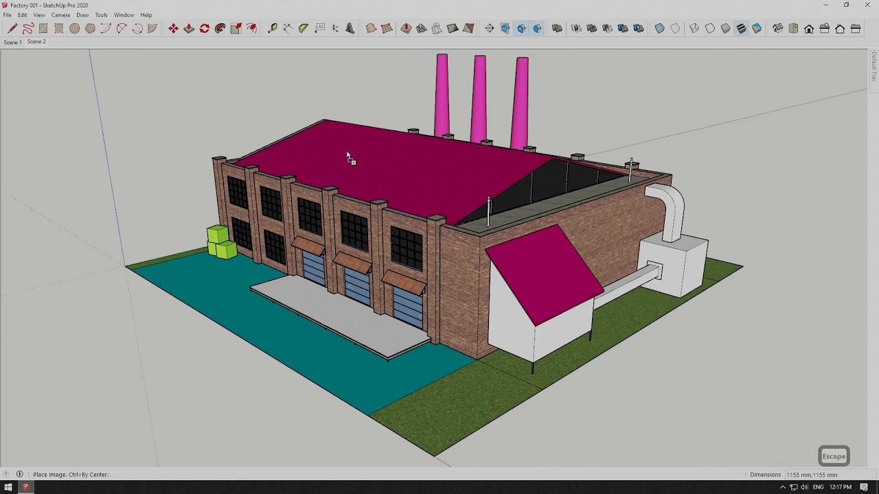 Factory game model - Prt 2 - Texturing - YouTube