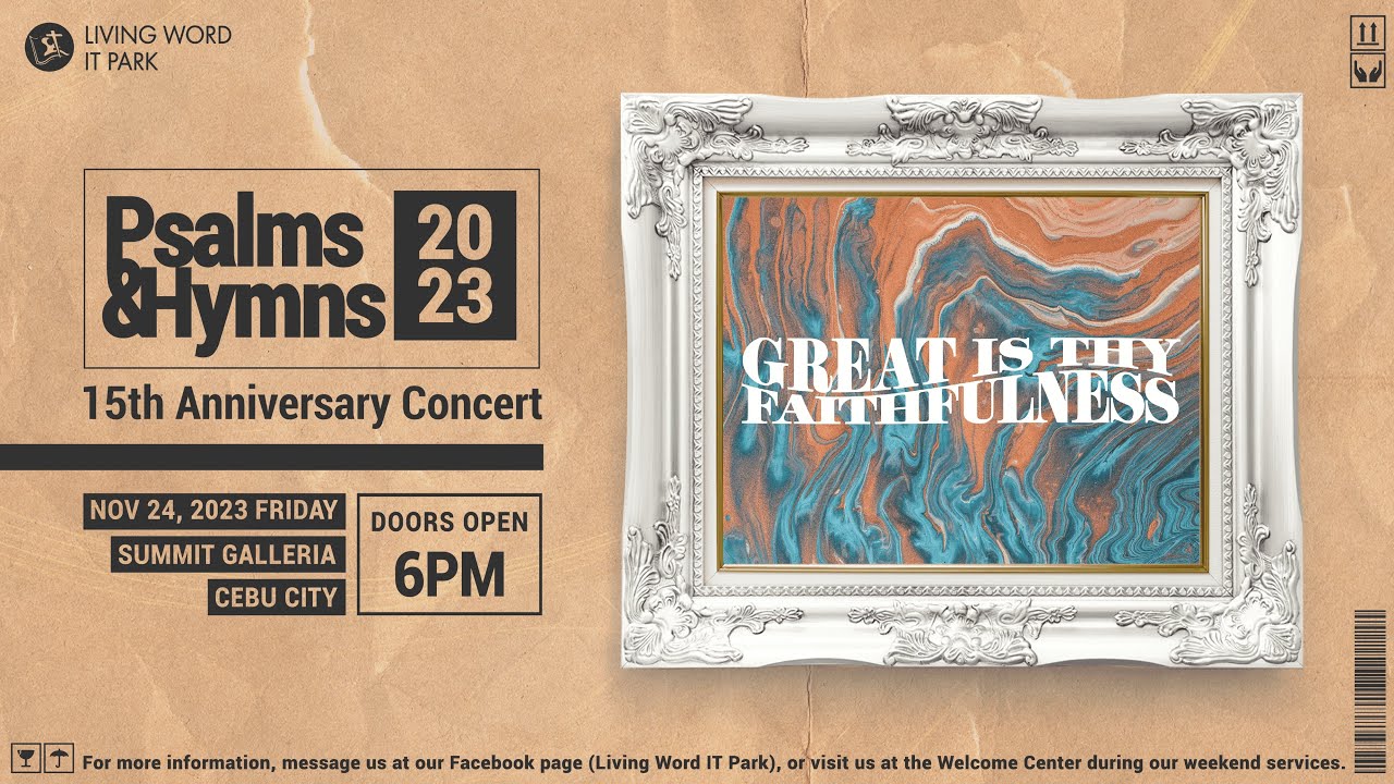 Psalms & Hymns | Great is Thy Faithfulness | Anniversary Concert - YouTube