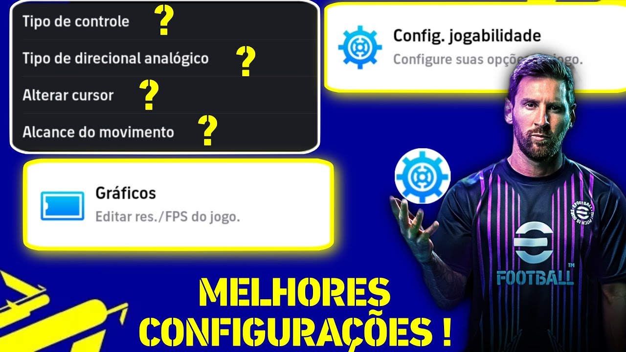 eFootball 2024 Mobile | Melhor Configuração, Jogo Vai rodar Liso ! ⚙️ ...