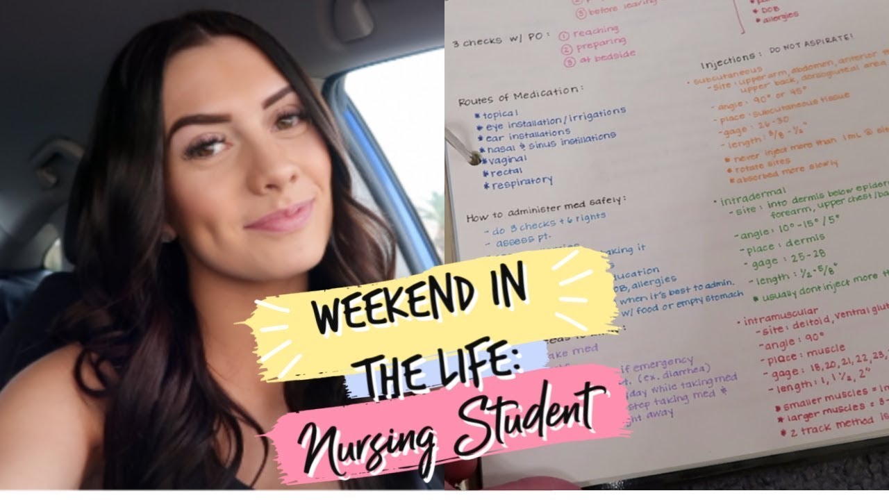 WEEKEND IN THE LIFE OF A NURSING STUDENT - YouTube