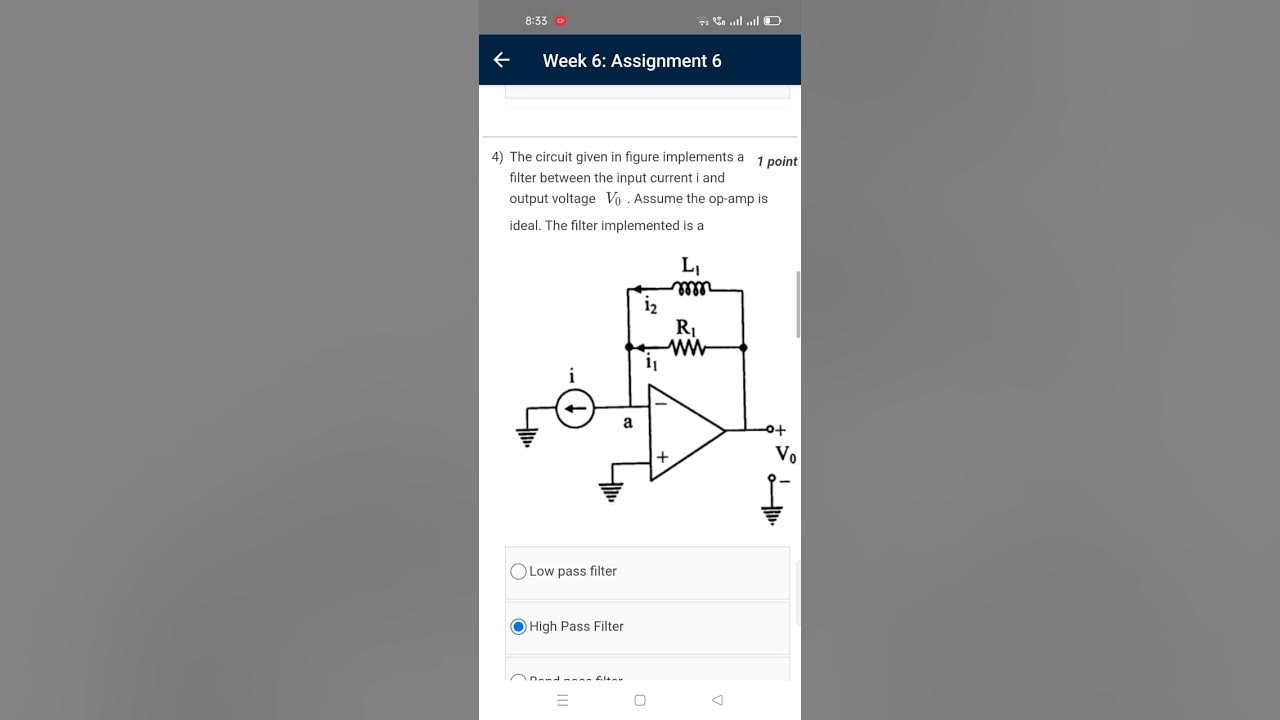Analog Circuits Week6 Assignment Key Nptel 2024 Youtube