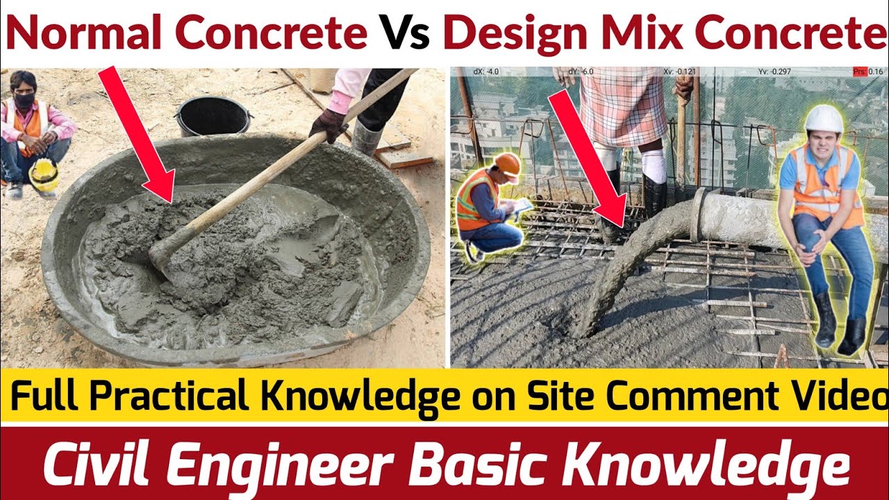 Difference between normal mix and design mix concrete practical video ...