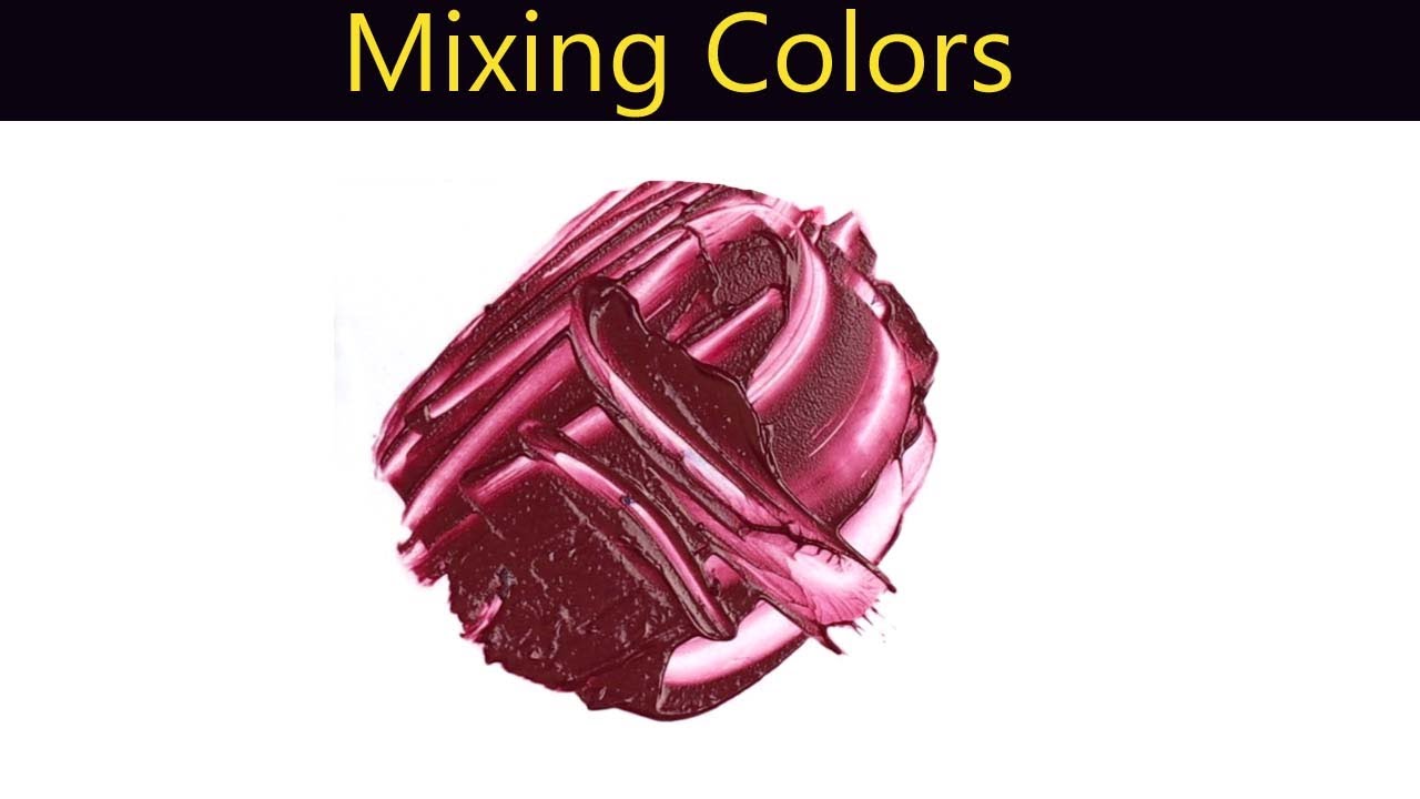 How To Make Wine Red Color Paint - Mixing Colors - YouTube