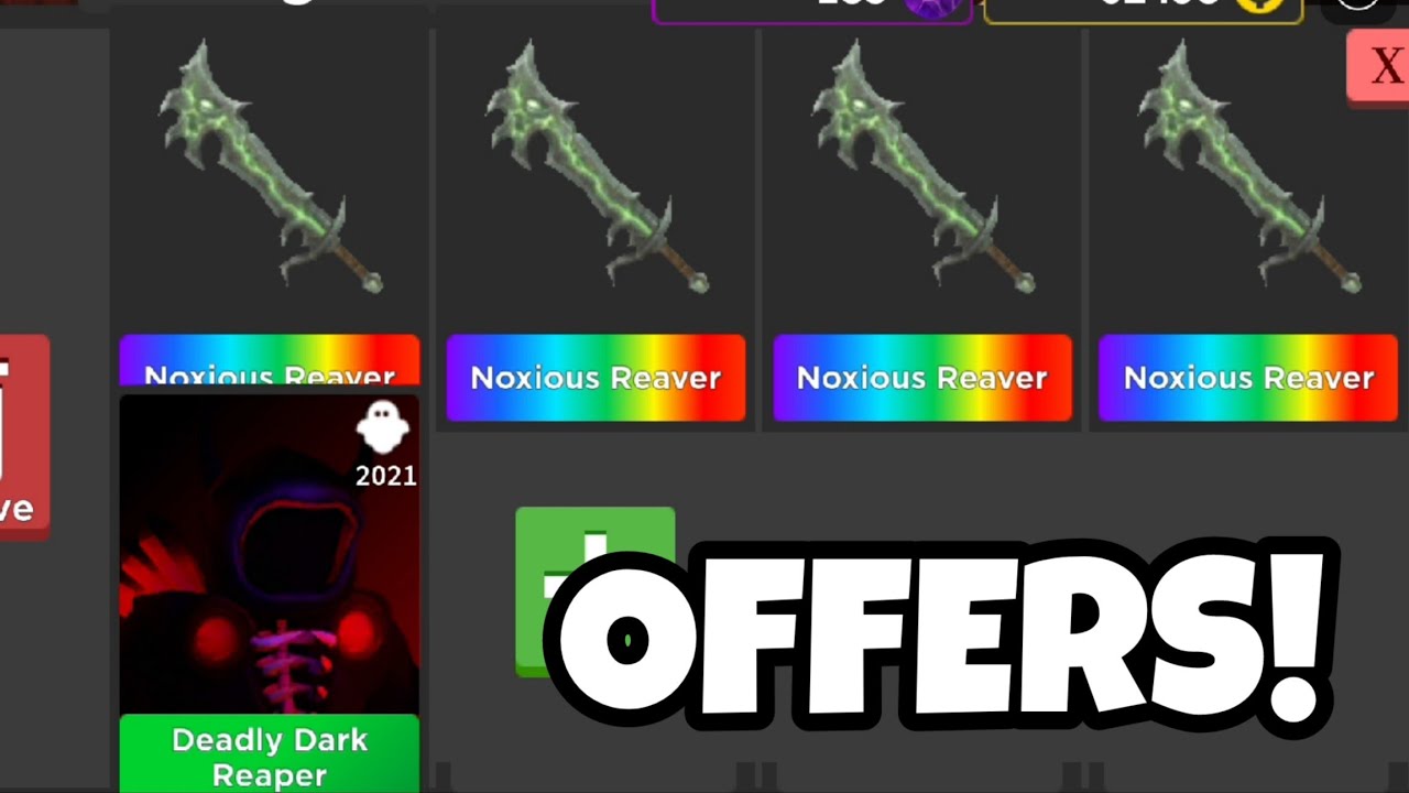 Trading Offers for Deadly Dark Reaper | Survive the killer - YouTube