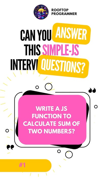 JS Interview programs #1 #shortvideo #shorts #javascript #js #jsfunctions #rooftopprogrammer ...