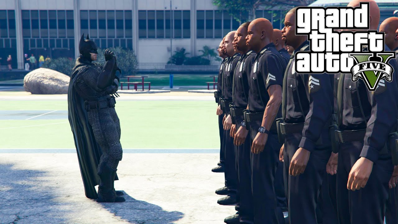 BATMAN VS 1000 COPS!! (GTA 5 Mods) - YouTube