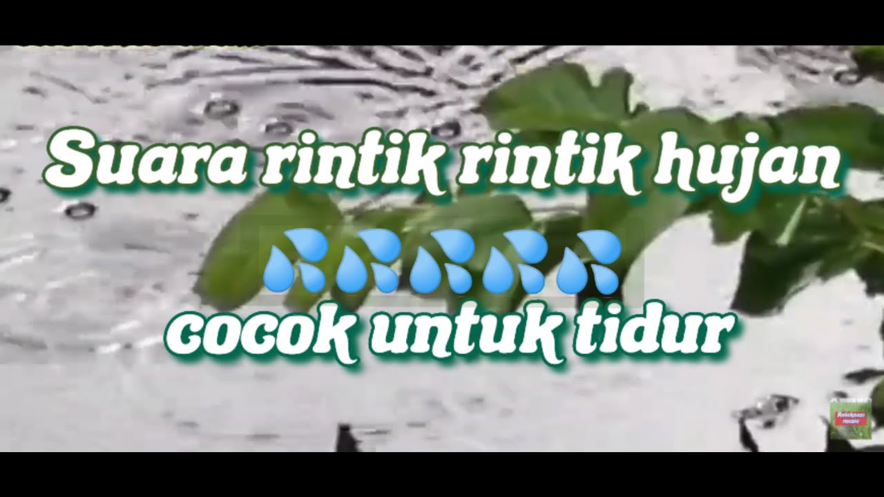 Suara rintik rintik hujan cocok untuk tidur😴💤 - YouTube