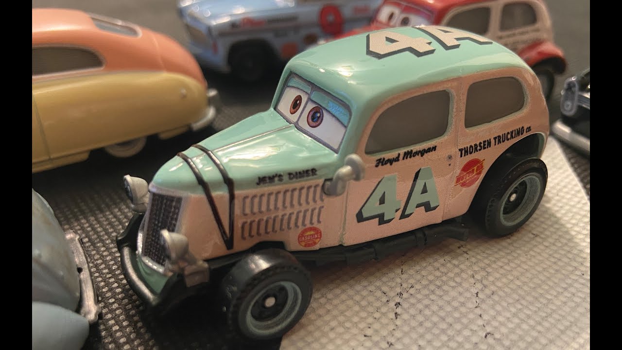 DISNEY PIXAR CARS 3 FLOYD MORGAN (LEGEND PISTON CUP RACER) - YouTube