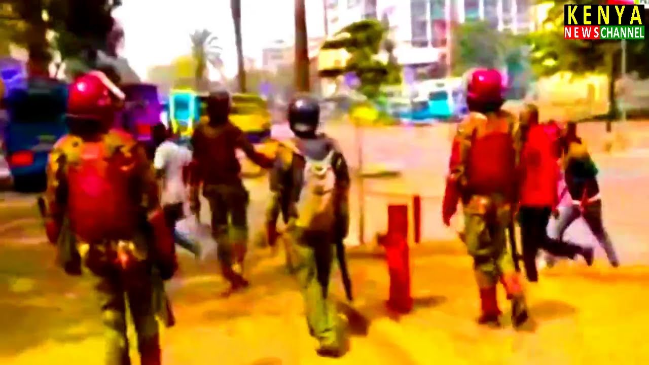 HEAVY Police Presence in Nairobi CBD during Protests & Maandamano today ...