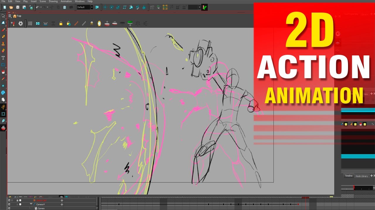 2d Action Animation Full Process Youtube