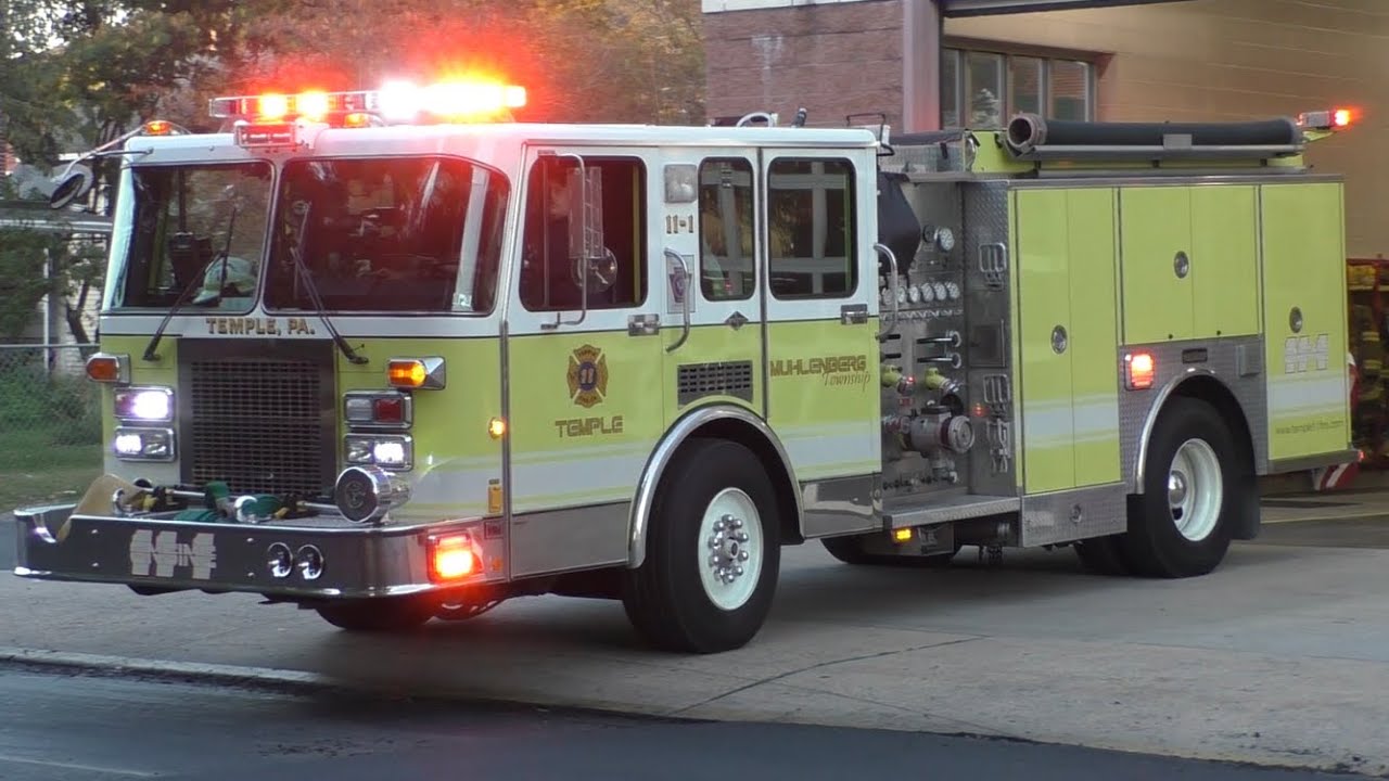 Temple Fire Company Engine 11-1 Responding 10/14/19 - YouTube