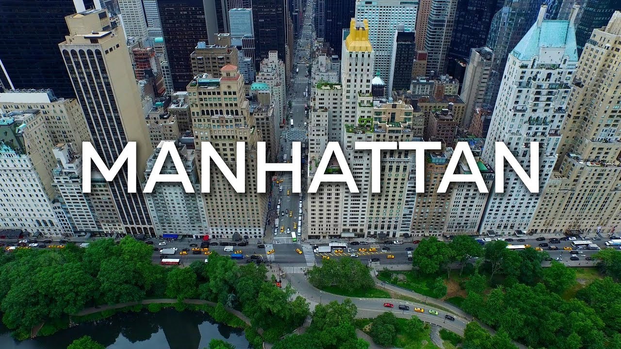 MANHATTAN New York - 4K Drone - YouTube