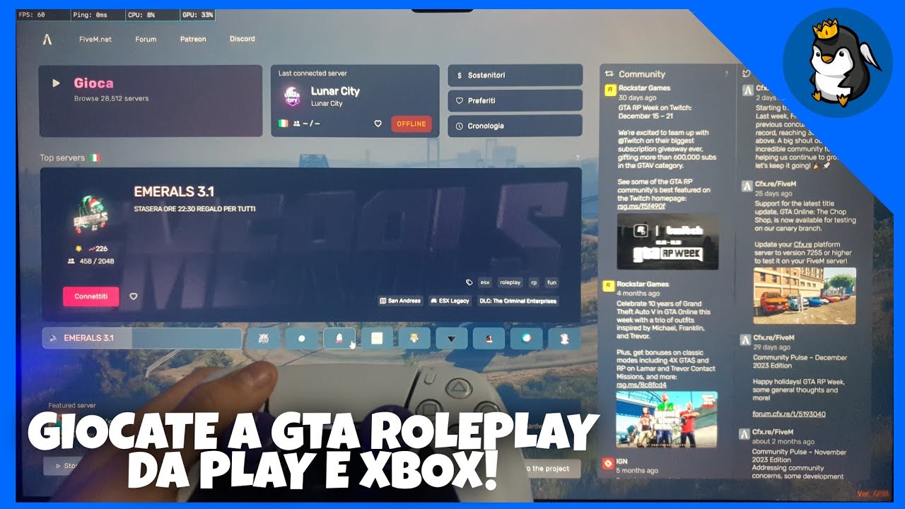 Come Giocare A GTA RP Su Console! GTA Roleplay/Vita Reale Su PS4/PS5 ...