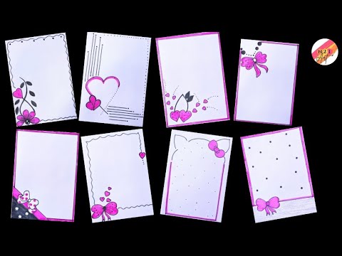 8 Easy Project Border Design | Project Design | Front page design ...