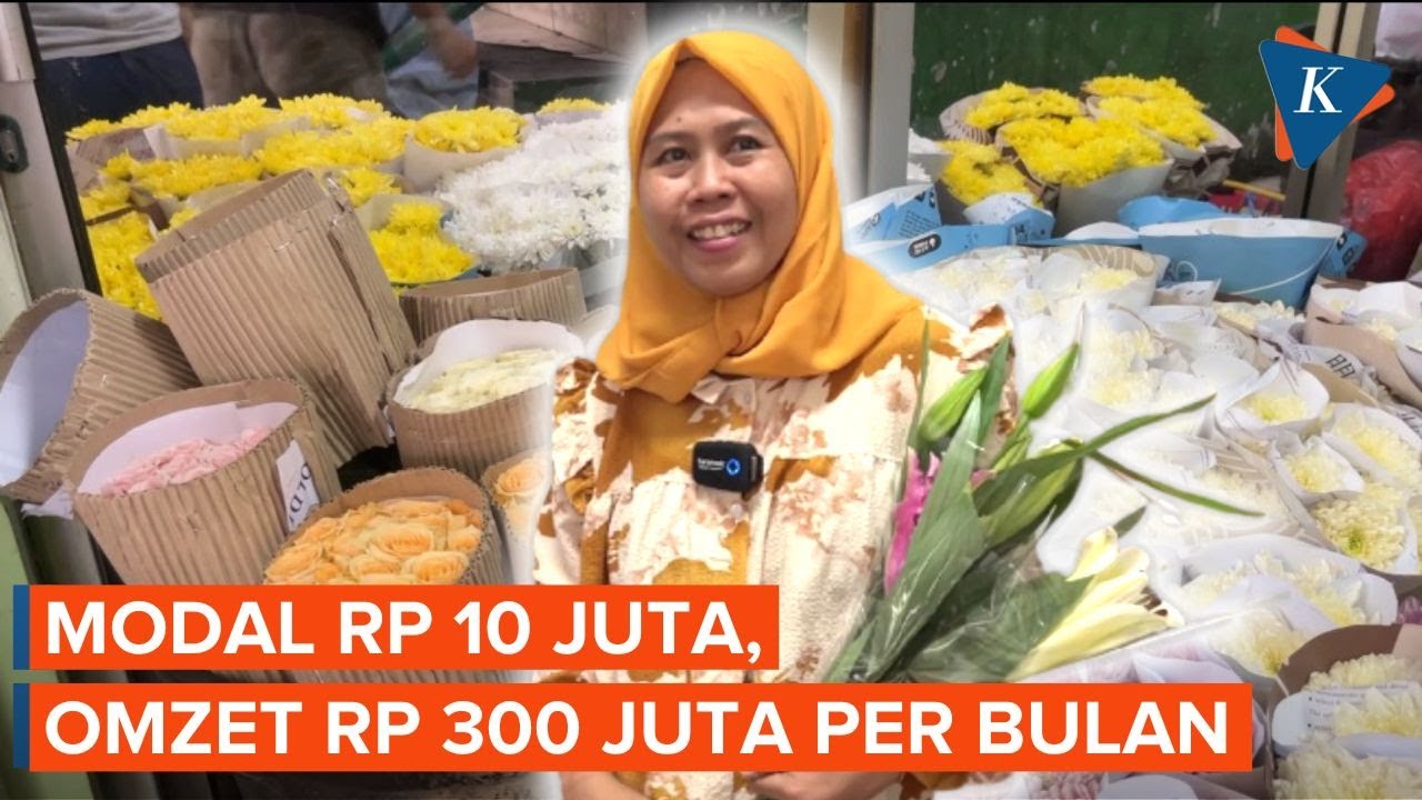 Cerita Pedagang Bunga di Pasar Rawa Belong, Beromzet Ratusan Juta Per ...