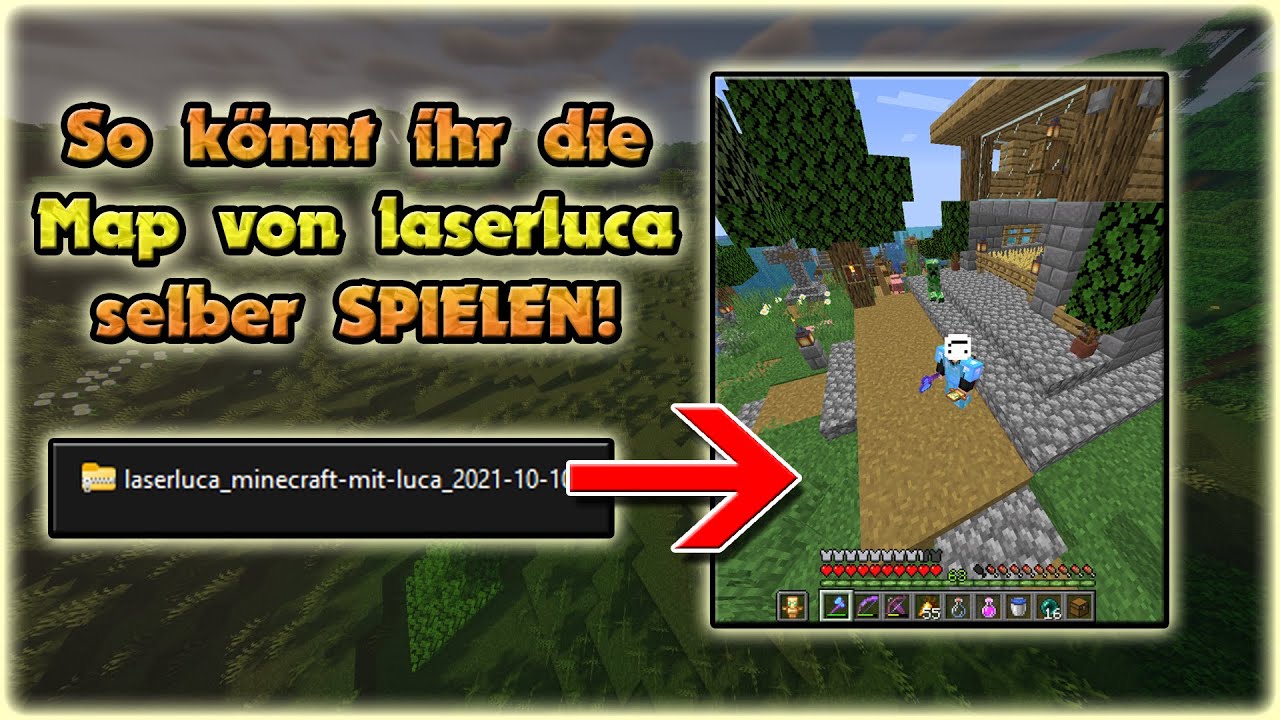 So könnt ihr die Map von laserluca selber spielen! (Nur Java Edition ...