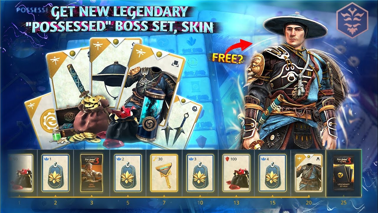 Get New Legendary "Possessed" Boss Set & Skin in Shadow Fight 3 | how ...