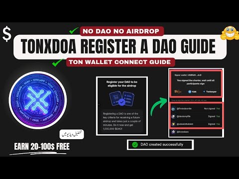 TONxDAO Airdrop Register a DAO Guide || How to Register a DAO & Fix ...