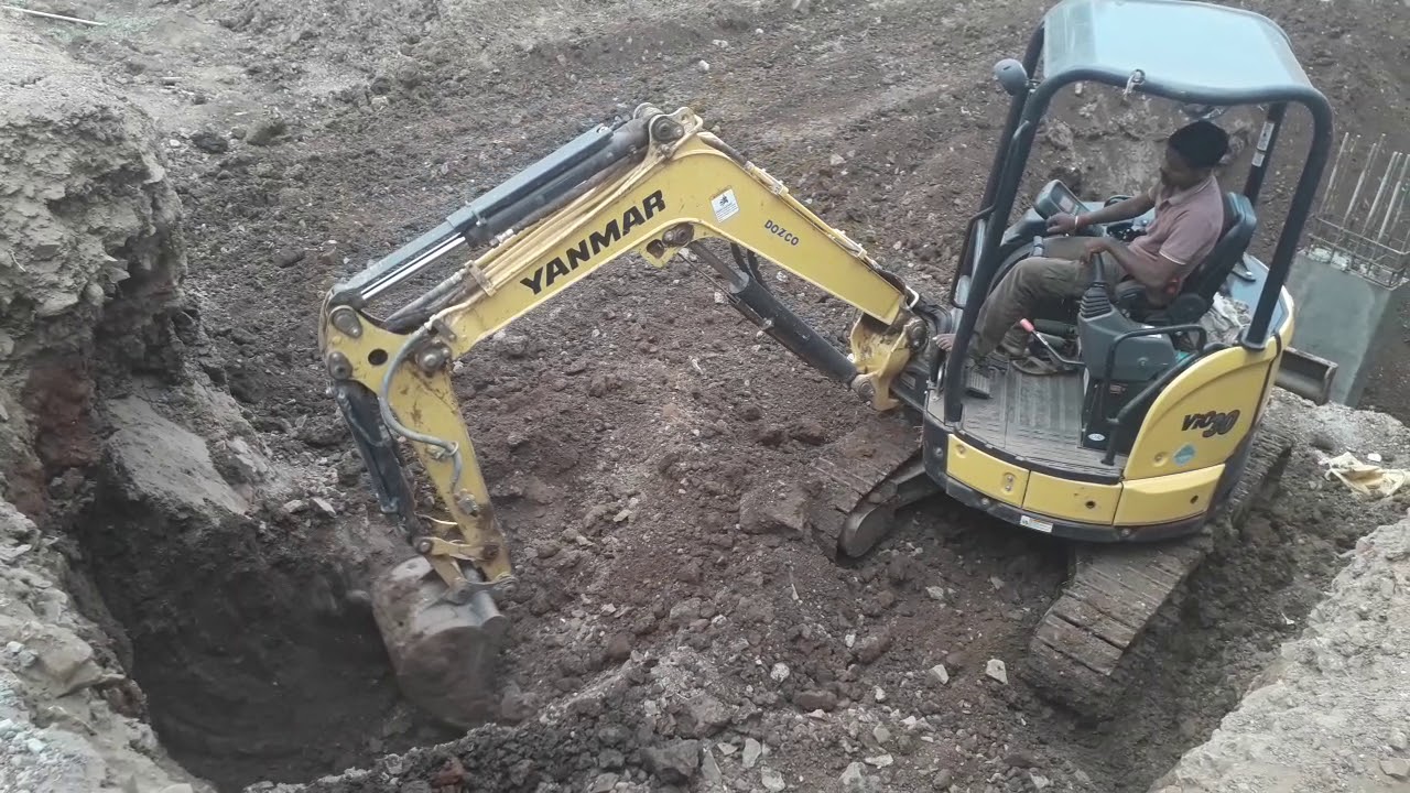 Yanmar excavator vio 30 - YouTube