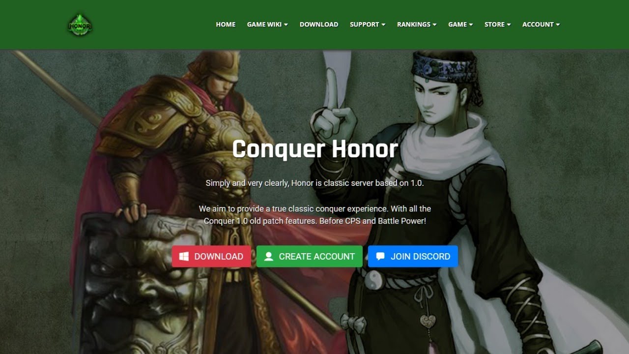 Honor Conquer - Trying Out Another Classic Conquer 1.0 Private Server - YouTube