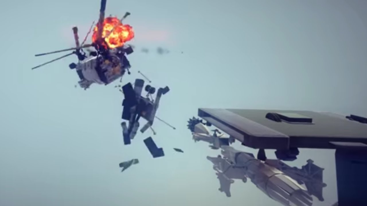 Helicopters vs Air-Defense Vehicles #11 | Besiege - YouTube