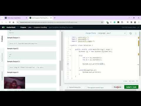 Java Exception Handling Try Catch | HackerRank - YouTube