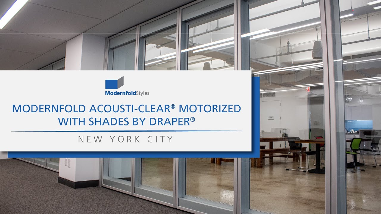 The Solution is Clear With Modernfold Acousti-Clear Motorized Shade by ...