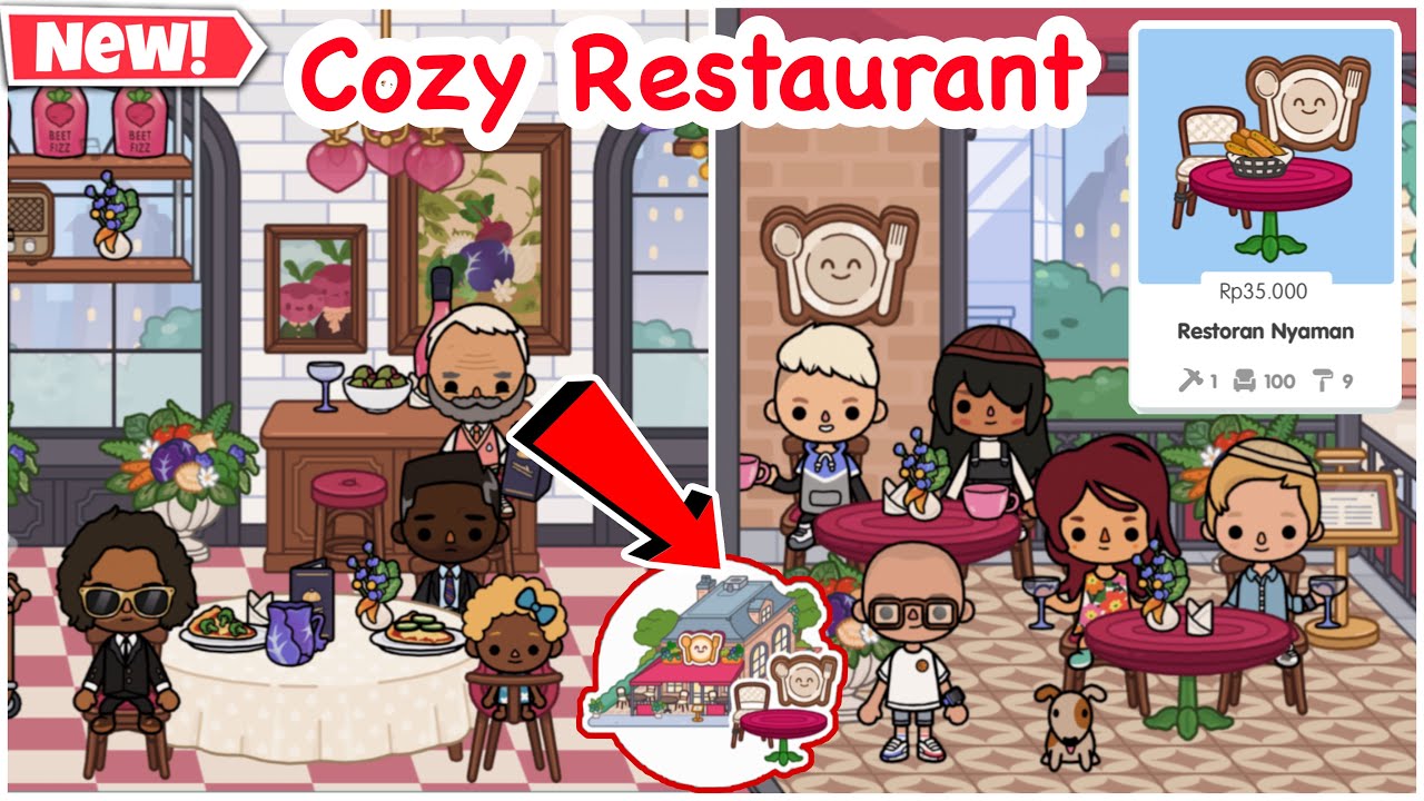 New Home Designer👩‍🍳 Cozy Restaurant🍽🍕🧅 OUT NOW!🤩 [TOCA LIFE WORLD🌎 ...