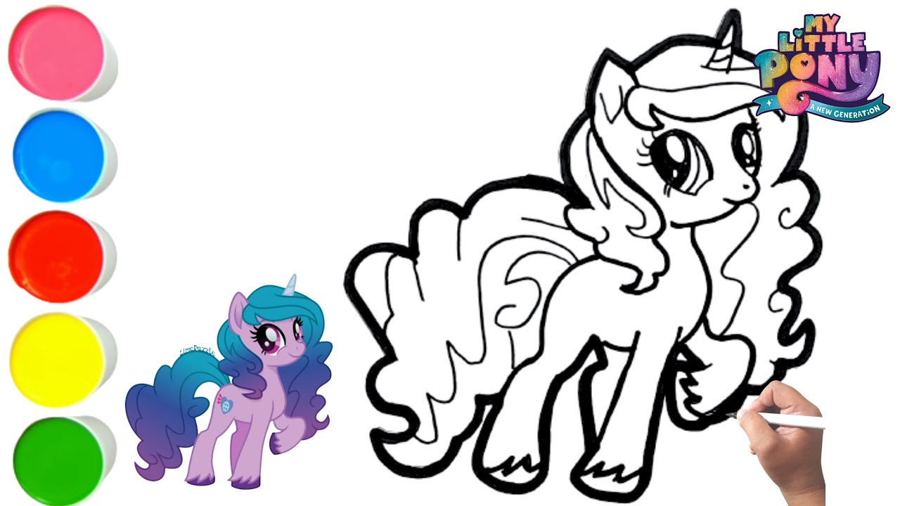 How To Draw Izzy Moonbow From My Little Pony New generation - YouTube