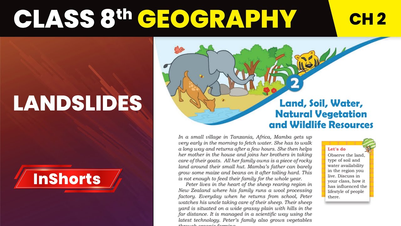 Landslides | Class 8 Geography Chapter 2 | Land, Soil Water Natural ...