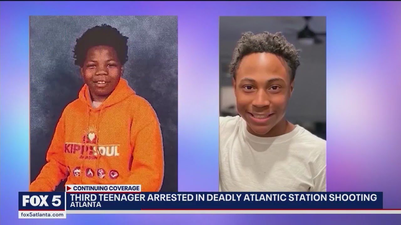 Third teen arrested for deadly shooting at Atlantic Station - YouTube