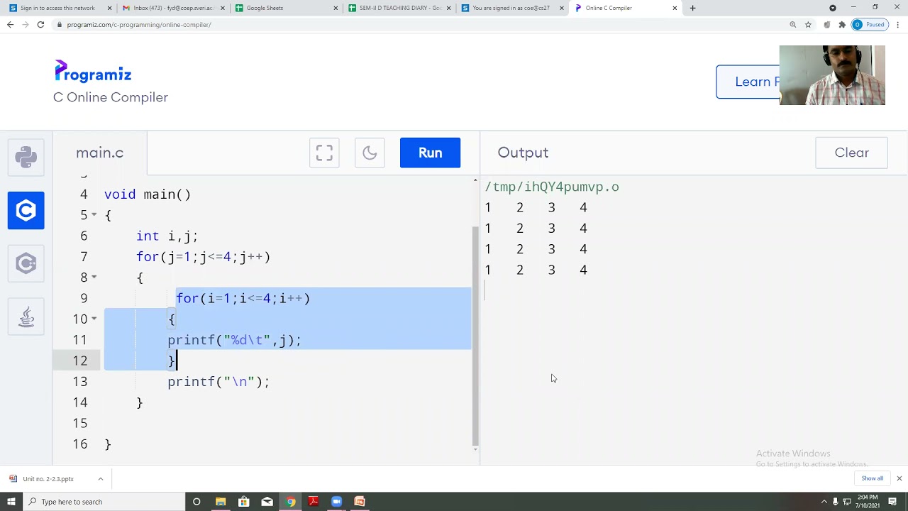 Nested For Loop Examples YouTube Nested For Loop Examples YouTube