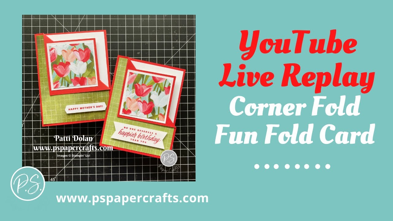 Card Making Ideas - How To Make A Corner Fold Card - YouTube