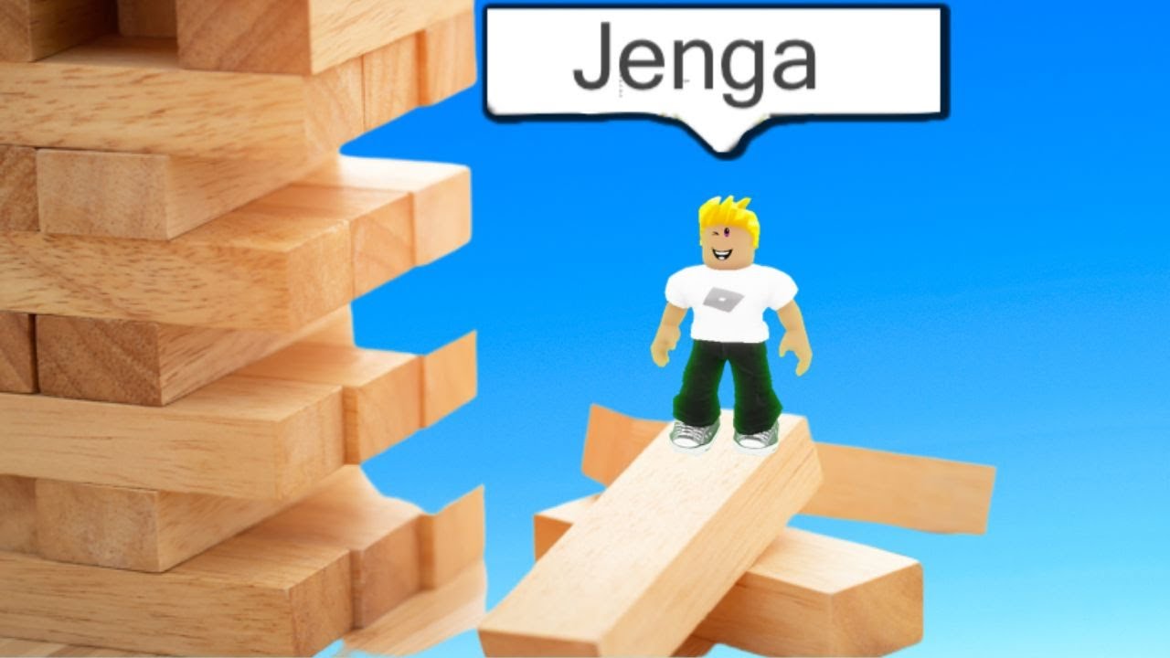 Playing Jenga in Roblox - YouTube