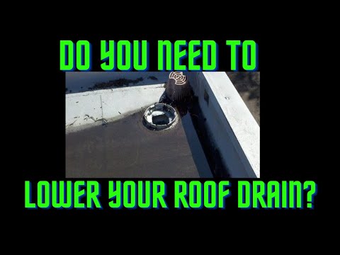 Flat roof drain installation: How to install a roof drain on a flat ...
