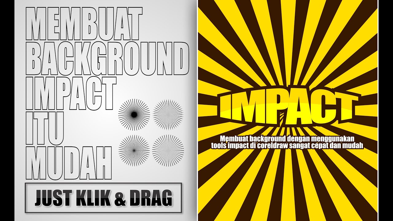 HOW TO DESIGN BACKGROUND IMPACT PHOTO WITH CORELDRAW - YouTube