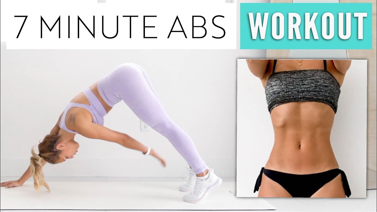 7 MIN AB WORKOUT - Follow along HOME workout - YouTube