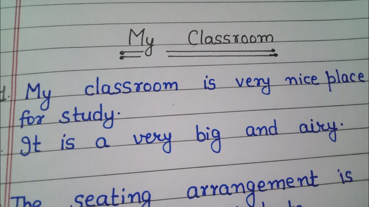 10 Lines on My Classroom/Essay On My Classroom in 10 Lines/How to Write ...