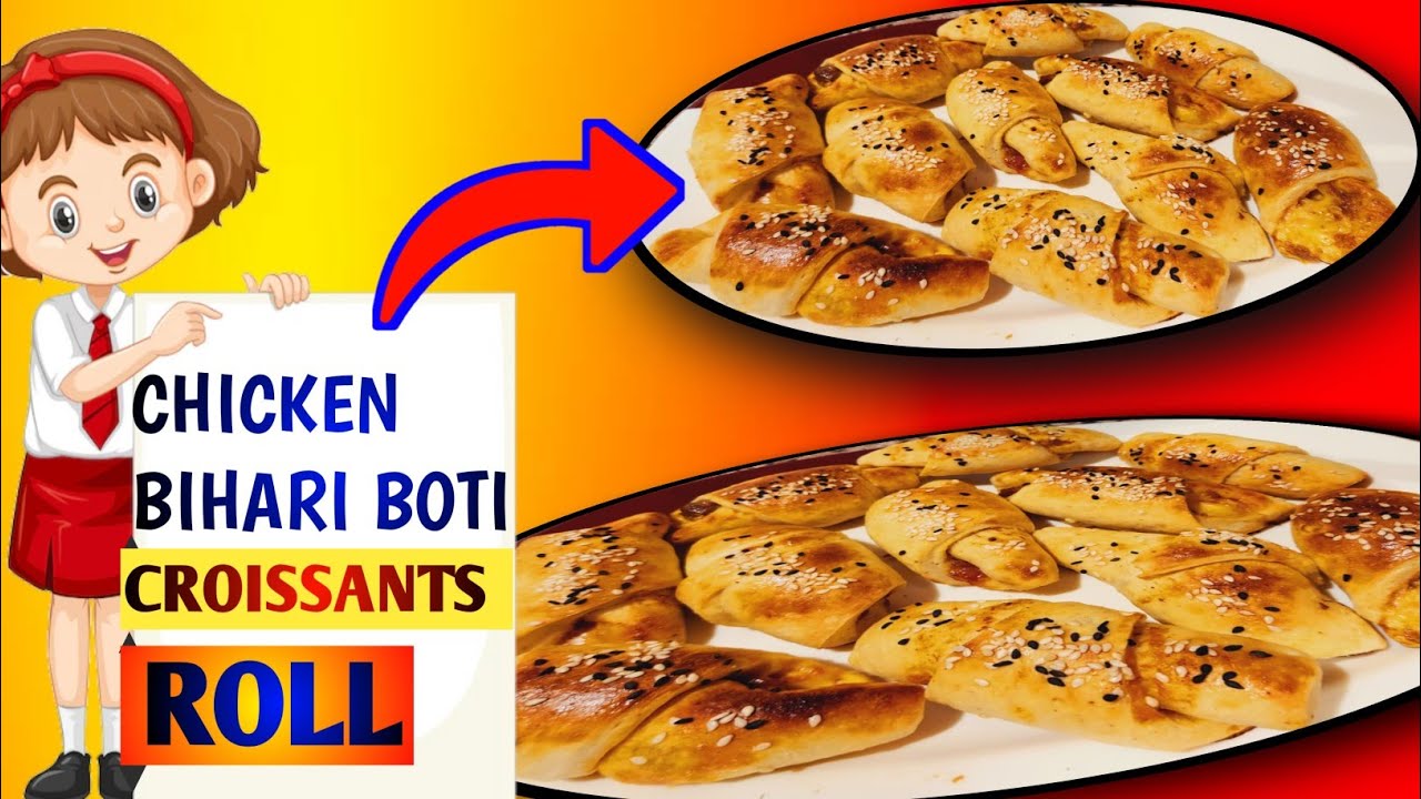 Bihari boti Crossants Rolls | Ramadan Iftar Recipe | Tea time snacks ...