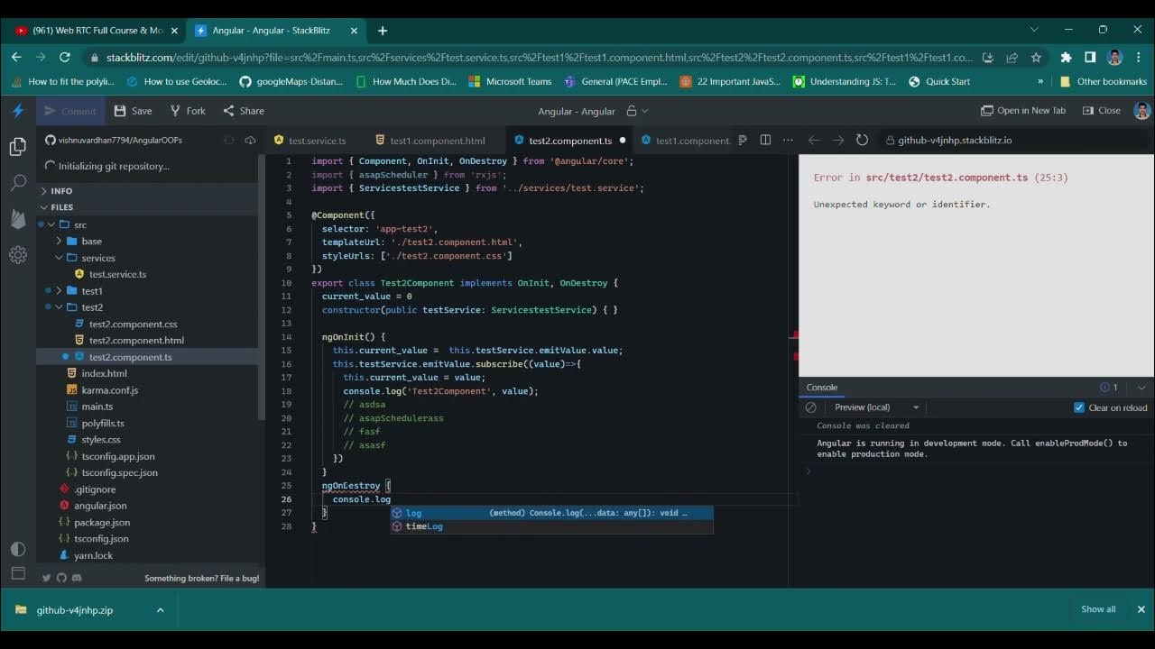 How to unsubscribe already subscribed observables in angular - YouTube