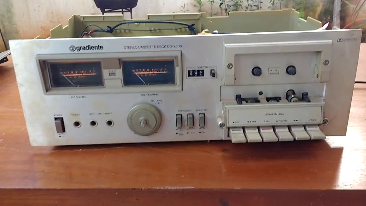 Gradiente Stereo Cassette Deck Cd-2800 - YouTube