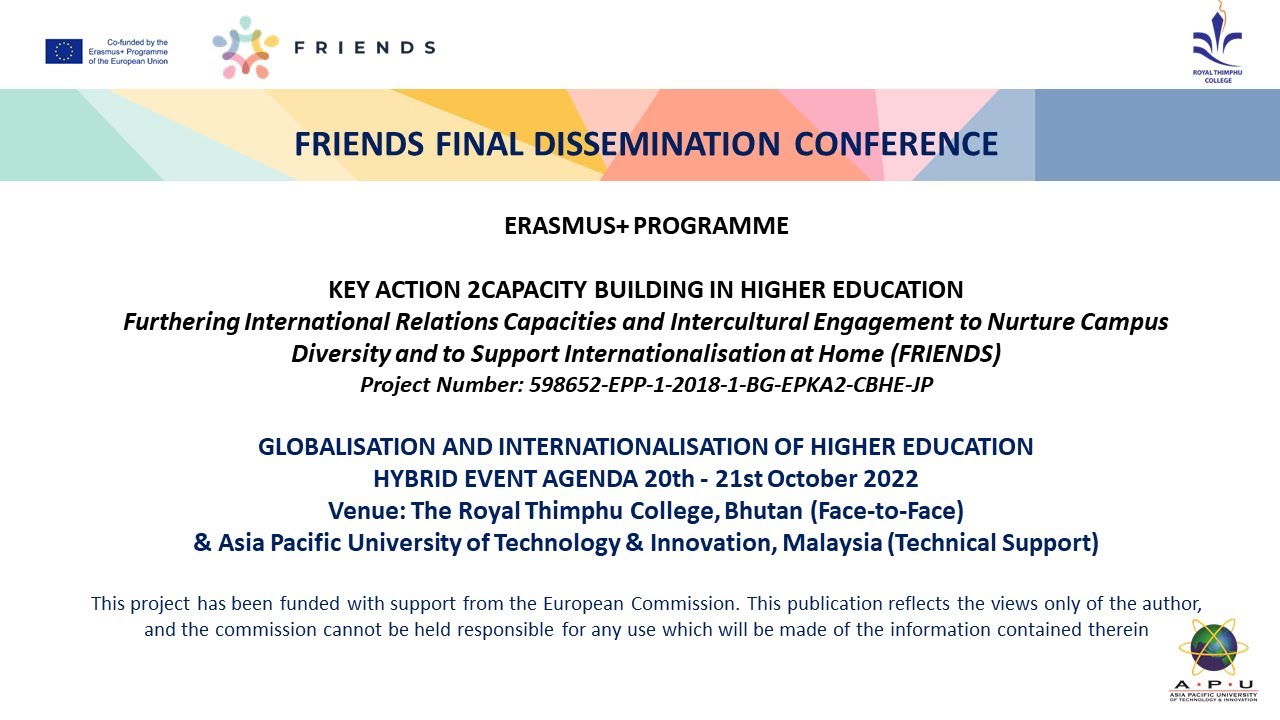 Plenary Session: Official Opening of the FRIENDS Final Dissemination ...